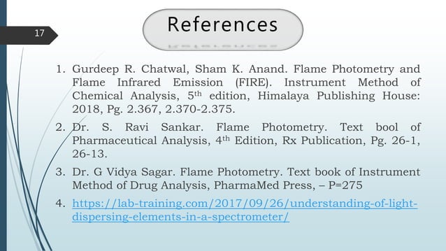 Flame Emission Spectroscopy (FES) Instrumentation | PPTX | Chemistry ...