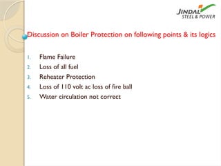 Flame failure ppt of 600 MW BHEL unit operation department | PPTX