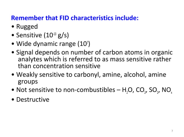 Flame ionization detector | PPT