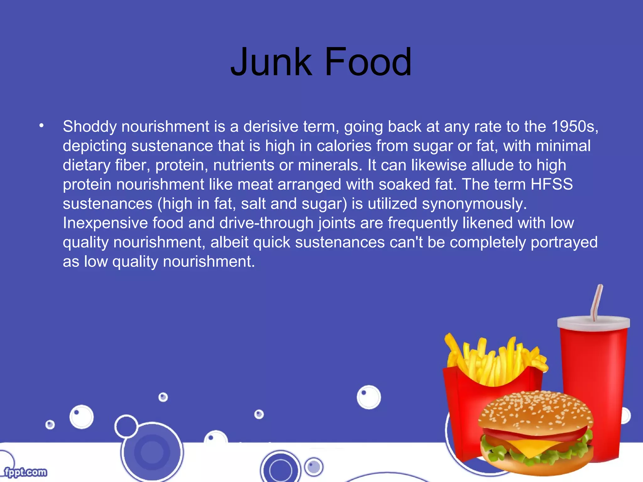Why people are love to junk foods | PPT
