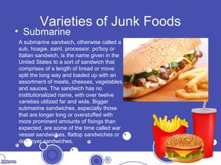 Why people are love to junk foods | PPT