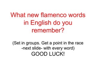 Flamenco presentation | PPT