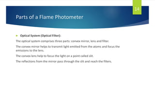 FLAME PHOTOMETER | PPTX | Chemistry | Science