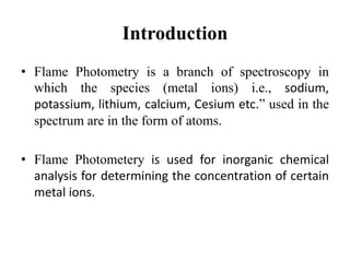 Flame photometer | PPTX