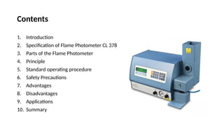 Flame Photometer – Standard Operating Procedure (SOP).pptx