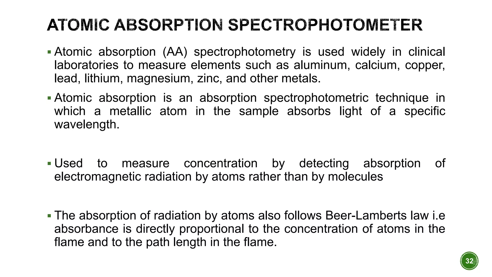 Flame photometer, Atomic Absorbtion Spectrophotometer | PPTX