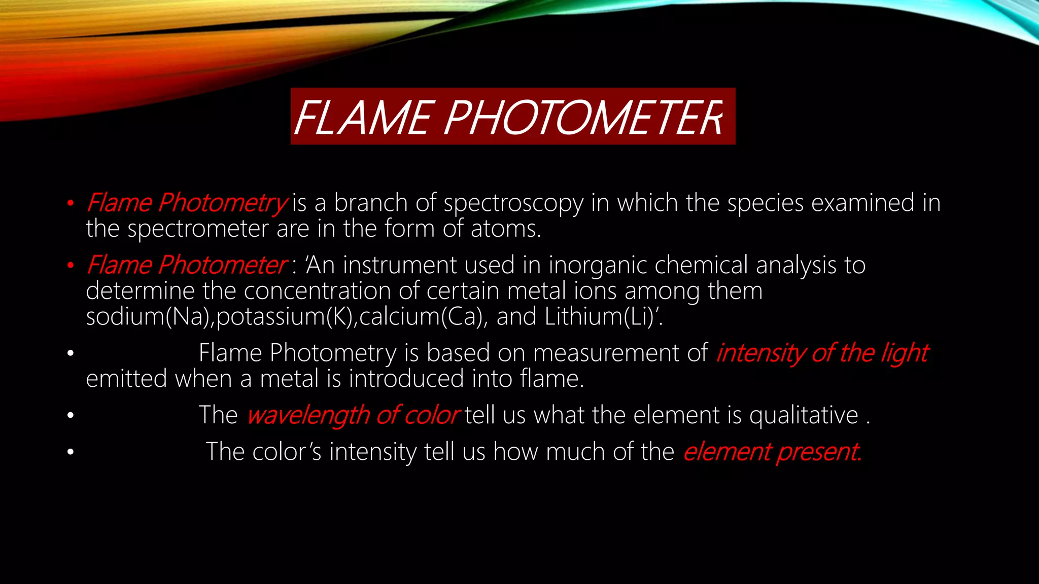 Flame photometer | PPTX