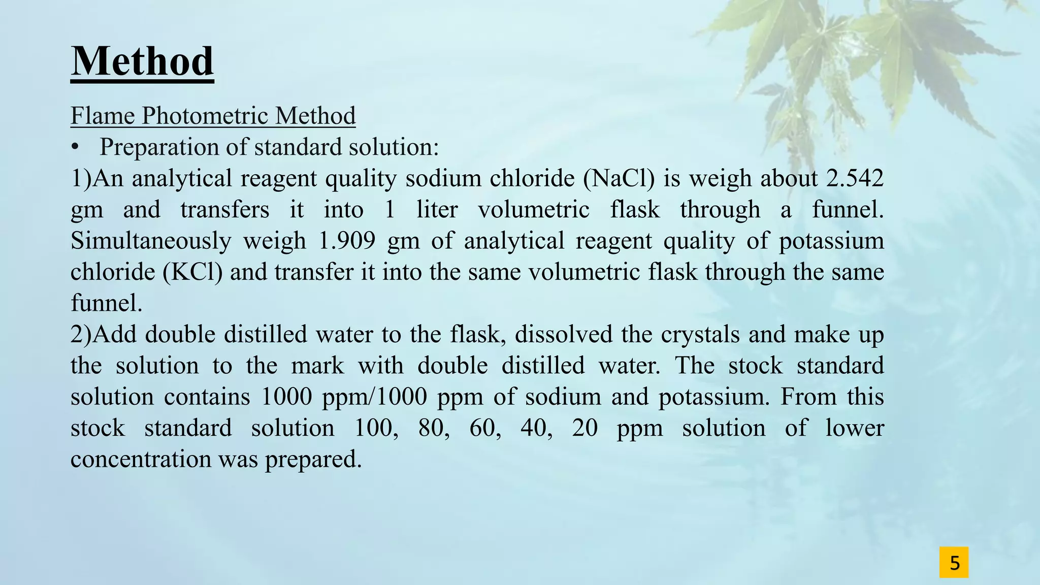 Flame Photometric Estimation | PDF