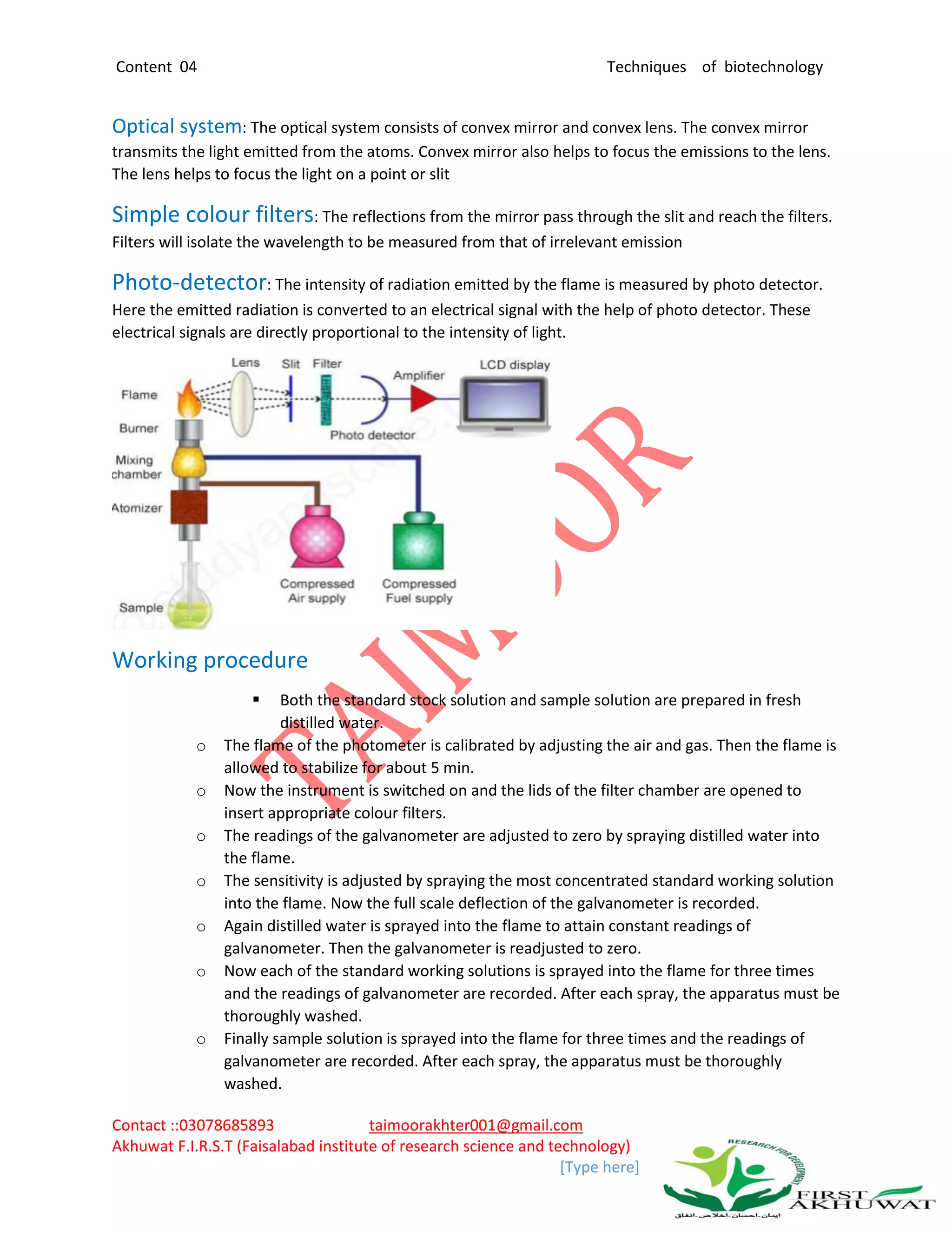 Flame photometry | PDF