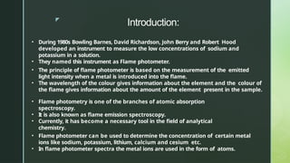flame photometry, principles,Application .pptx