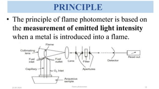 Flame photometry - An inorganic analysis | PPTX