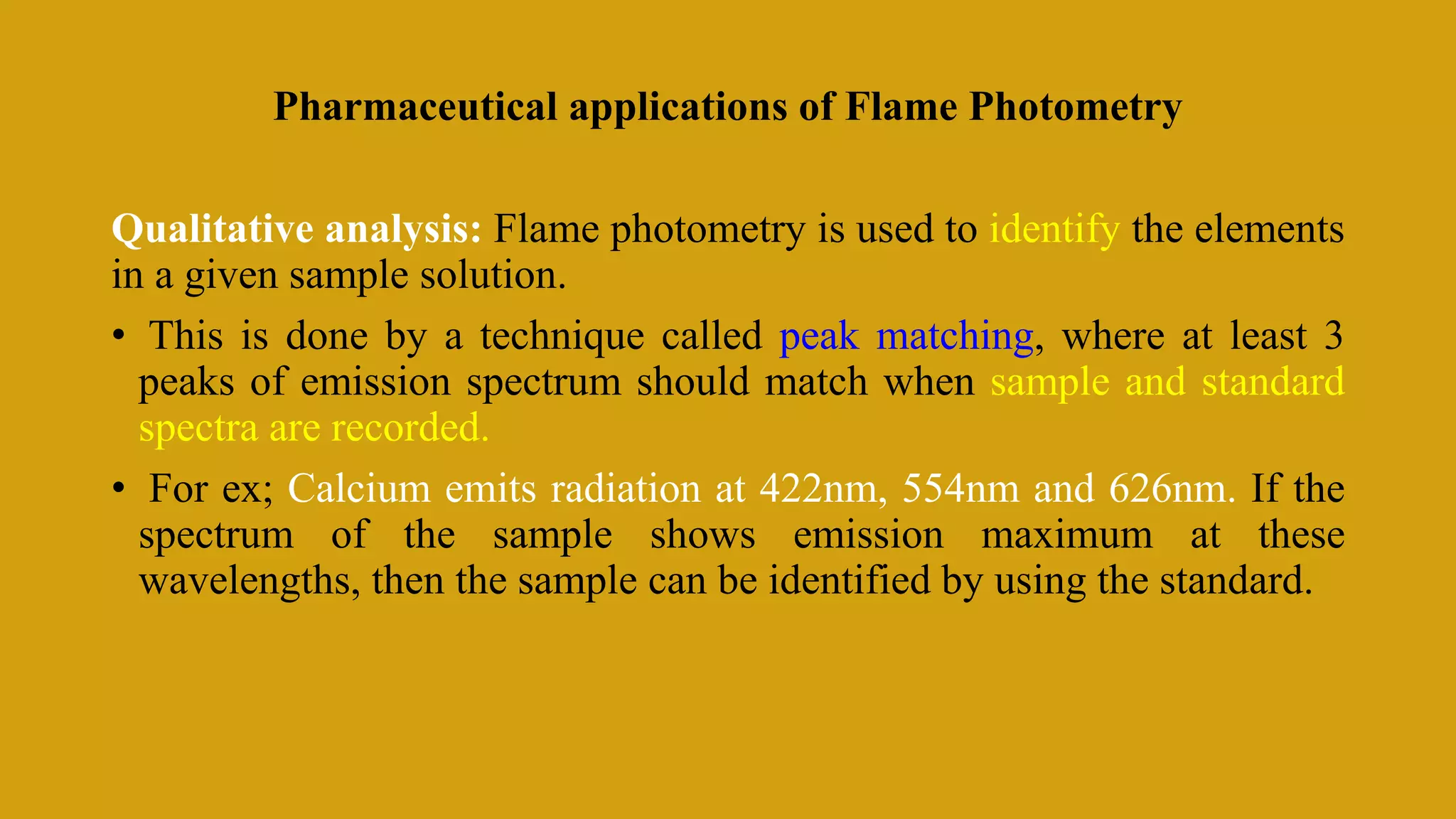 Flame photometry ppt | PPTX | Chemistry | Science
