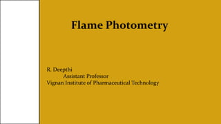 Flame photometry ppt | PPTX