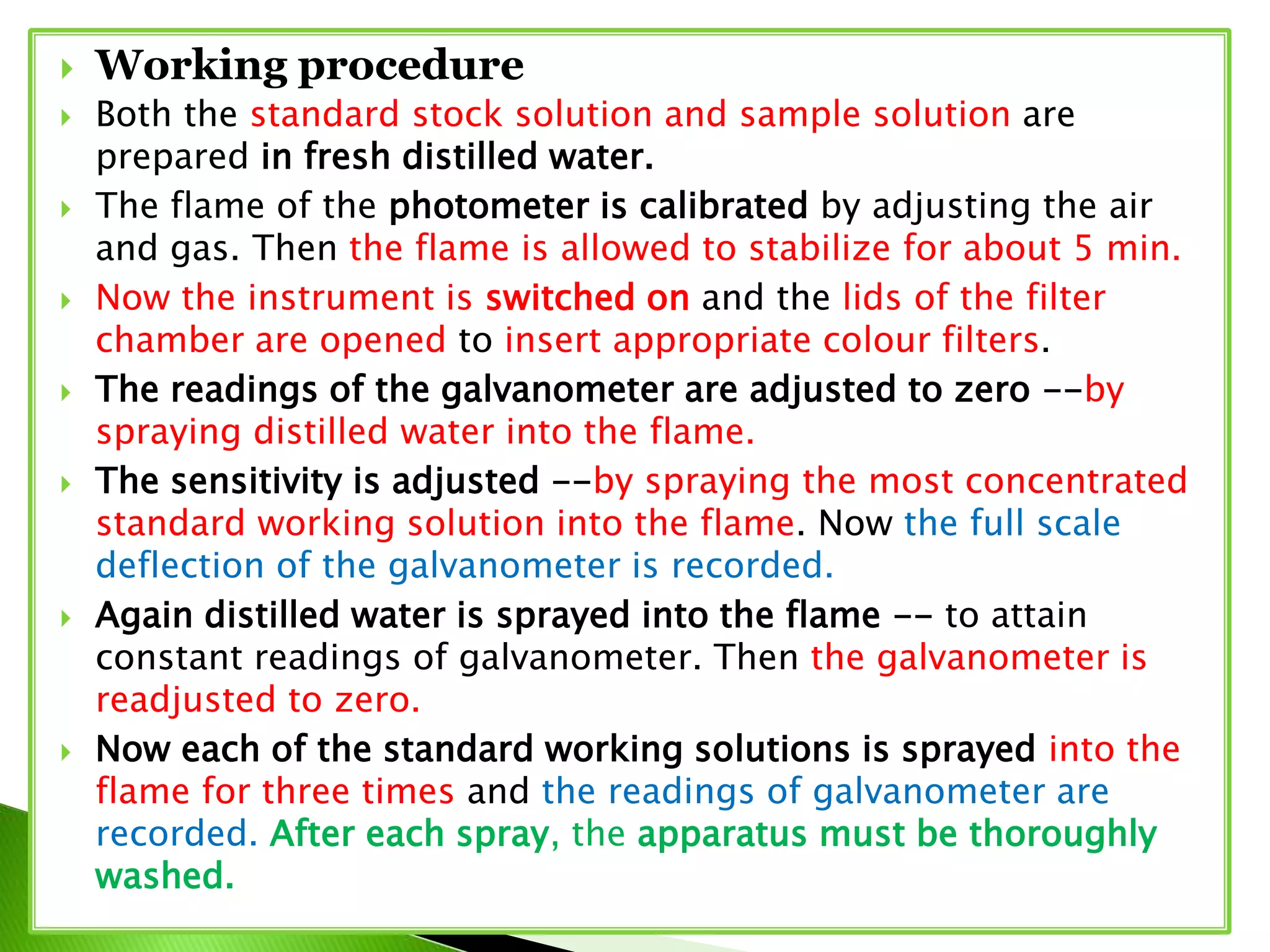 Flame photometry, principle, interferences, instrumentation ...