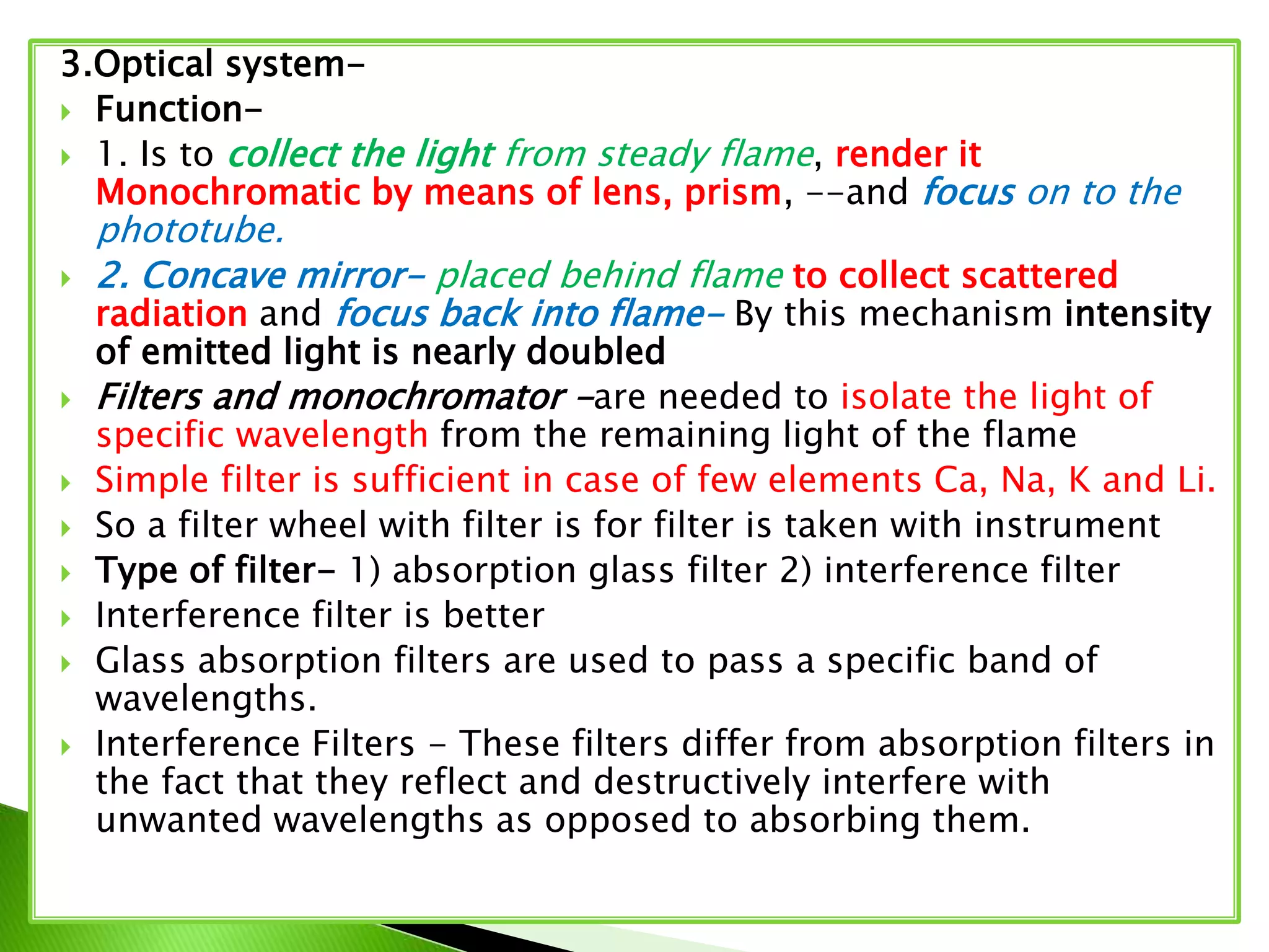 Flame photometry, principle, interferences, instrumentation ...