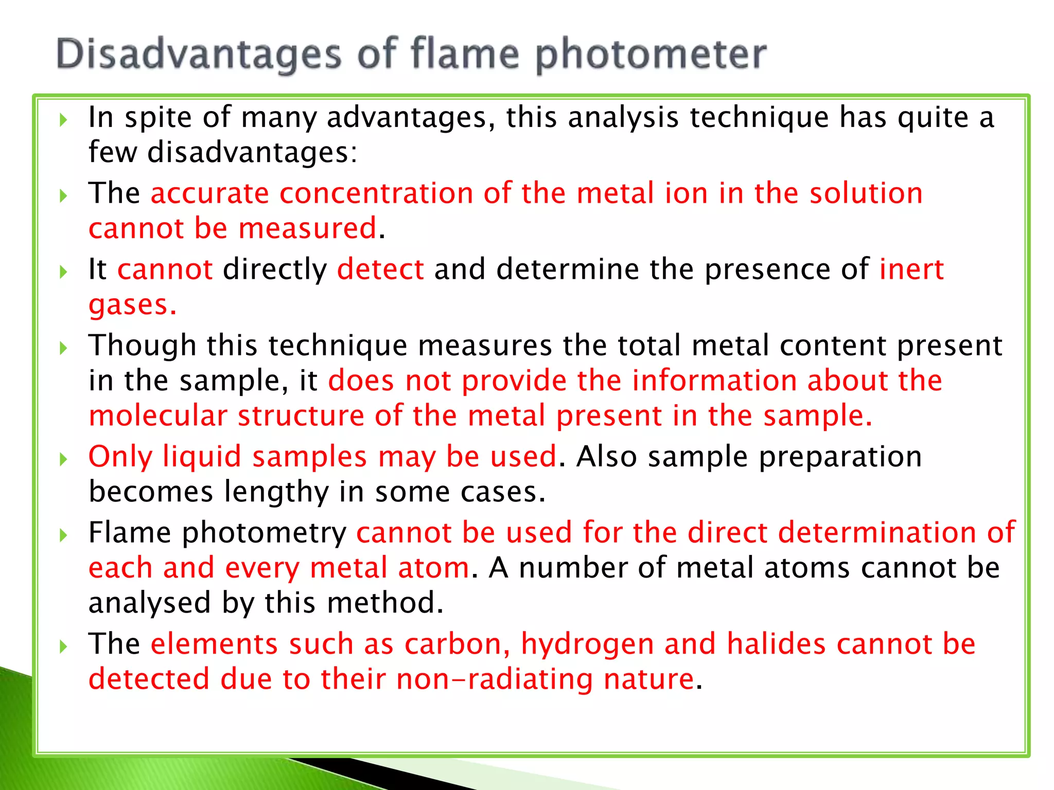 Flame photometry, principle, interferences, instrumentation ...
