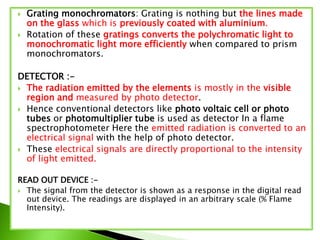 Flame photometry, principle, interferences, instrumentation ...