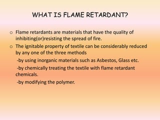 Flame retardant | PPTX