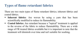 Fire retardant fabric | PPT