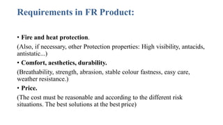 Fire retardant fabric | PPT