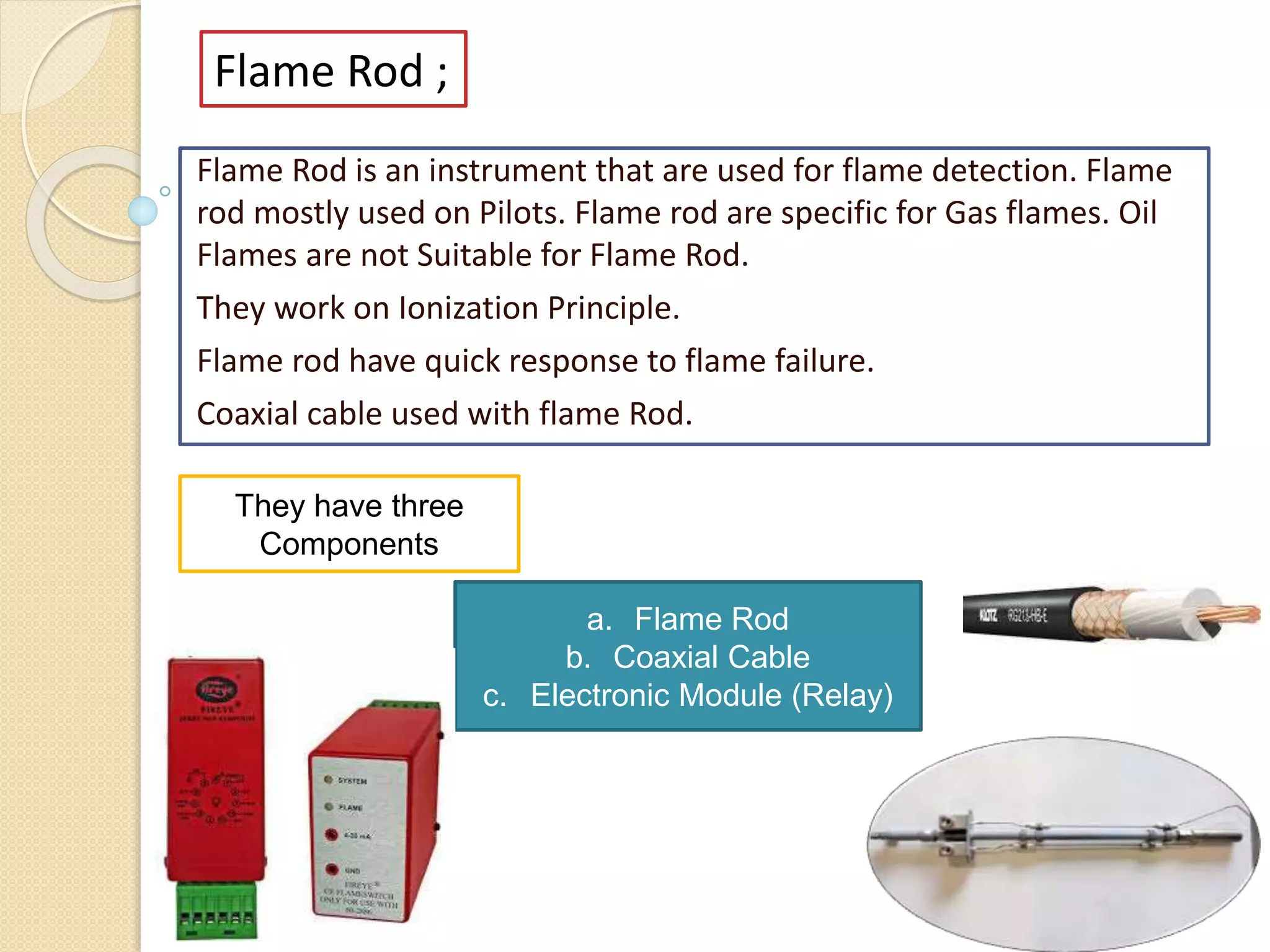 Flame rod , Flame Rod Working Principle and Types of Flame Rod. | PPTX
