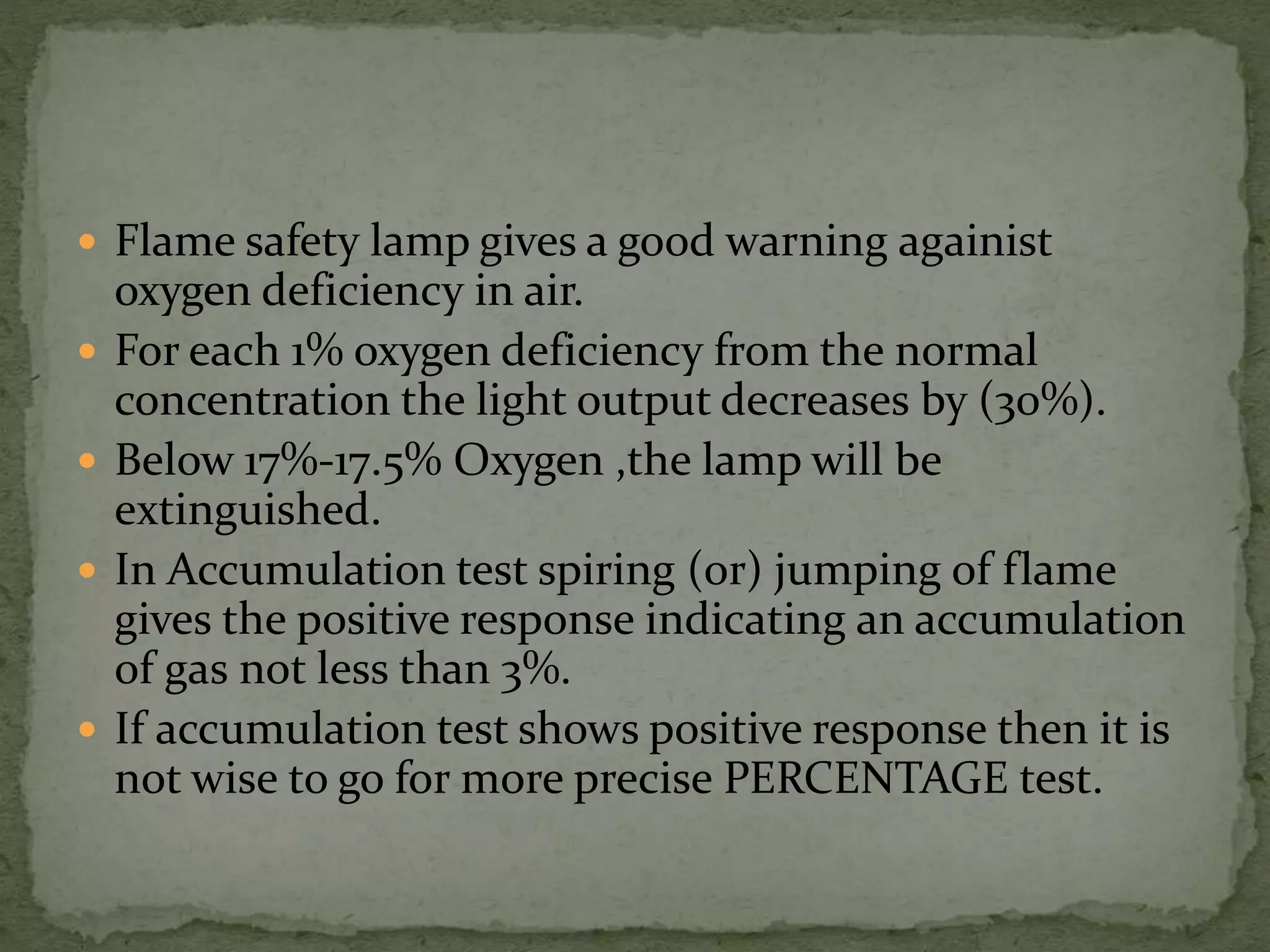 Flame safety lamp fsl | PPTX