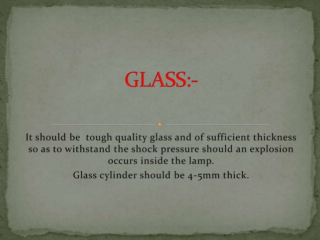 Flame safety lamp fsl | PPTX