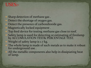 Flame safety lamp fsl | PPTX