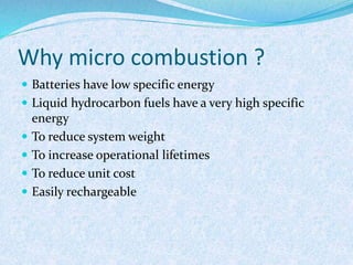 Flame stabilisation in microcombustors | PPT