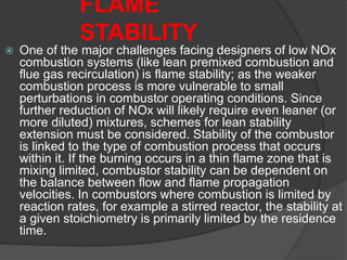 Flame Stability | PPTX
