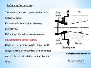 Flame Stabilization Techniques | PDF