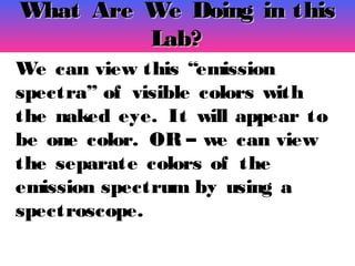 Flame test lab | PPT