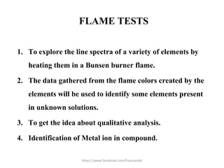 Flame test theory explained | PPT