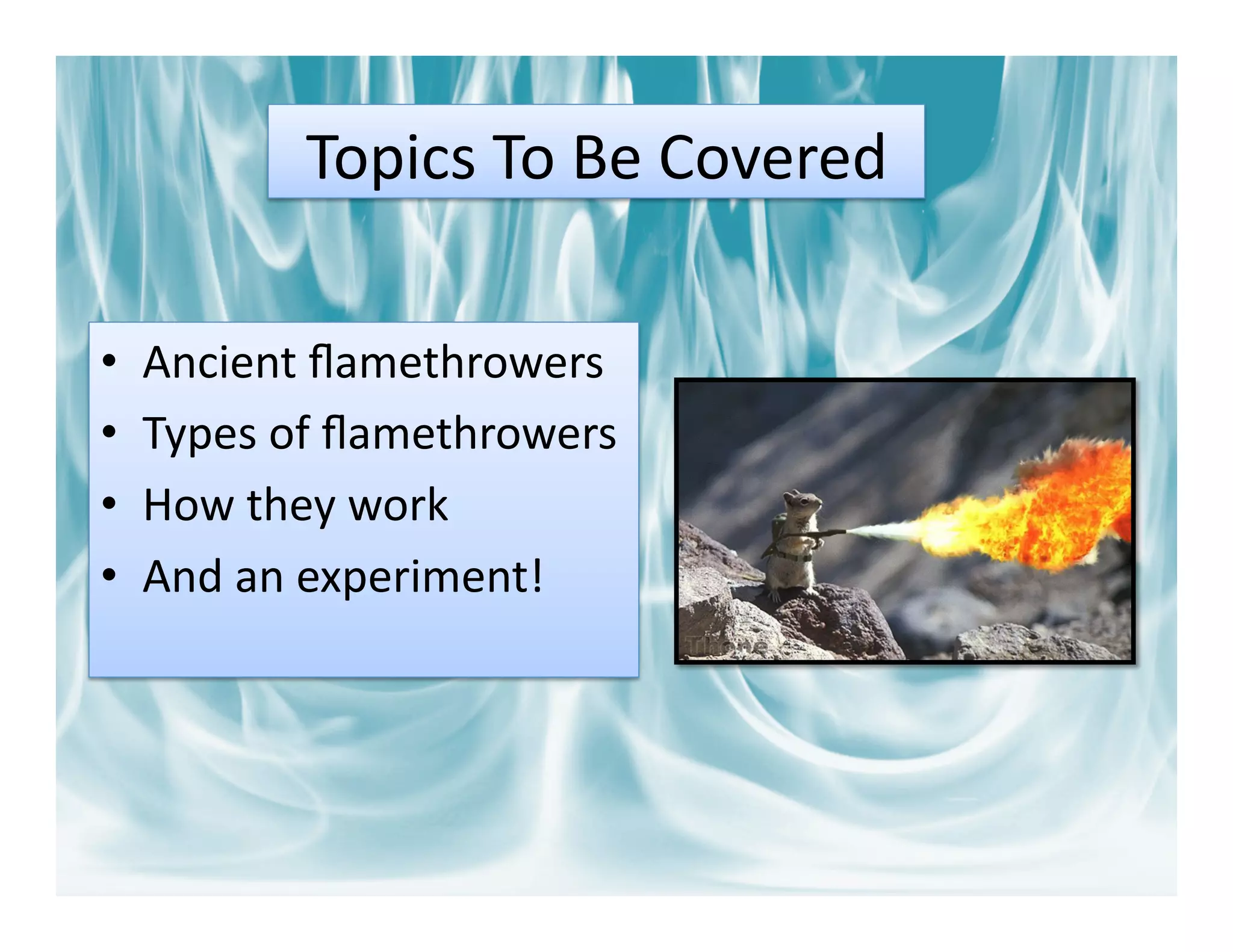 Flamethrower I.S.I. | PDF
