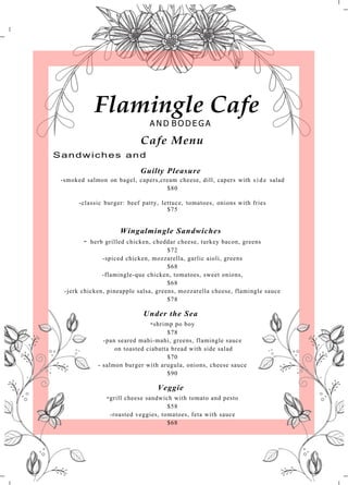 Flamingle Cafe Menu | PDF
