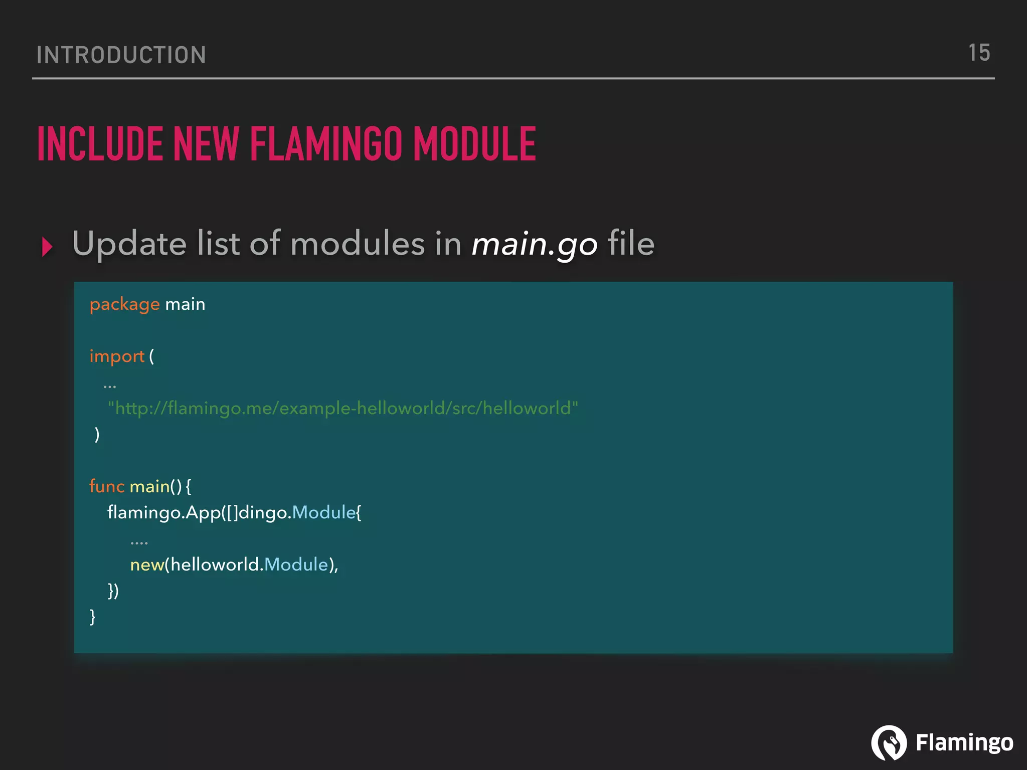 Flamingo Training - Hello World | PDF