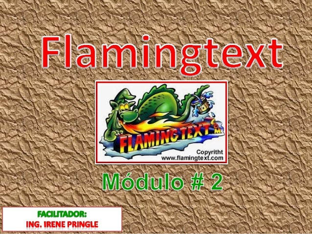 Flamingtext manual