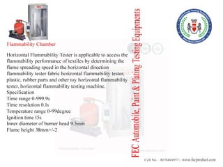 Flammability chamber copy | PPT