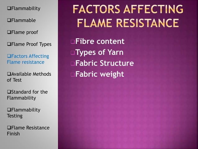 Flammability Testing Of Clothing Pptx