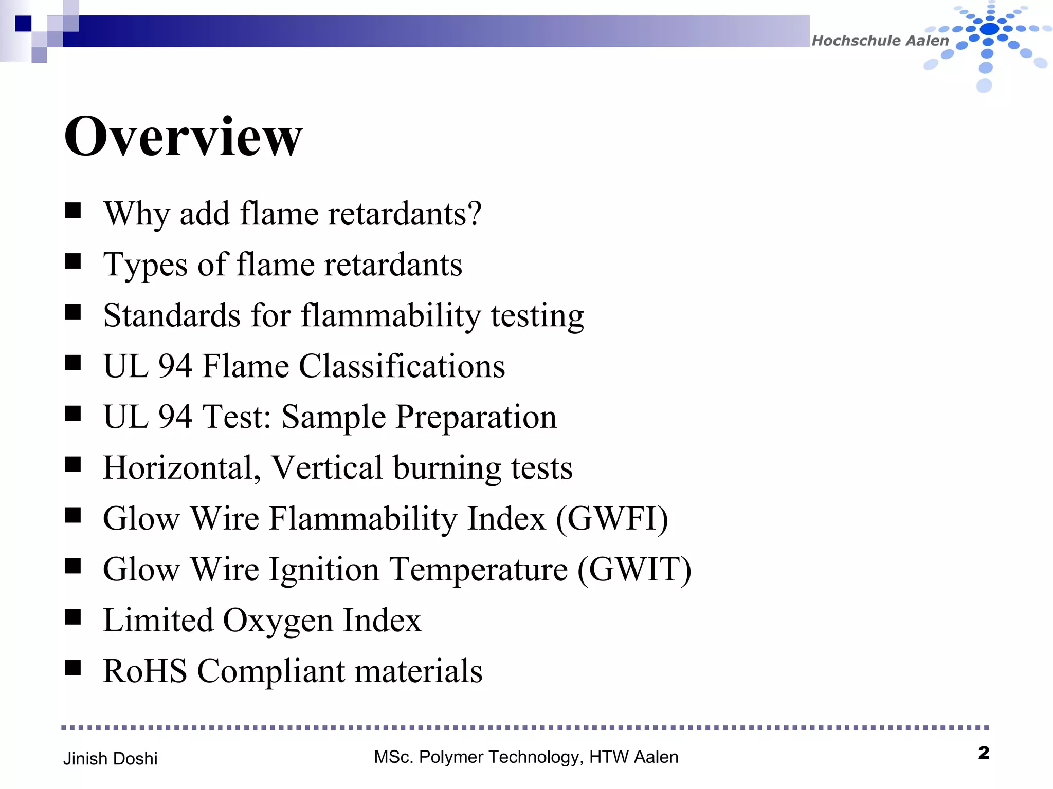 Flammability Testing Of Plastics Jinish Doshi | PPT