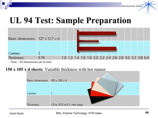 Flammability Testing Of Plastics Jinish Doshi | PPT