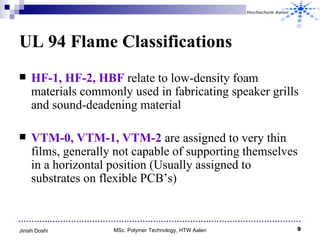 Flammability Testing Of Plastics Jinish Doshi | PPT