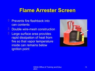 Flammables - how to safely handle flammable products.ppt