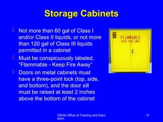 Flammables - how to safely handle flammable products.ppt