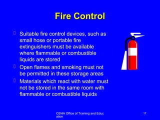 Flammables - how to safely handle flammable products.ppt