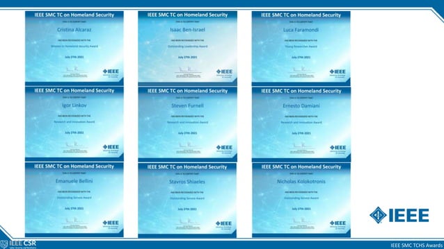 IEEE SMC TCHS Award Ceremony at IEEE CSR conference 2021 | PPT
