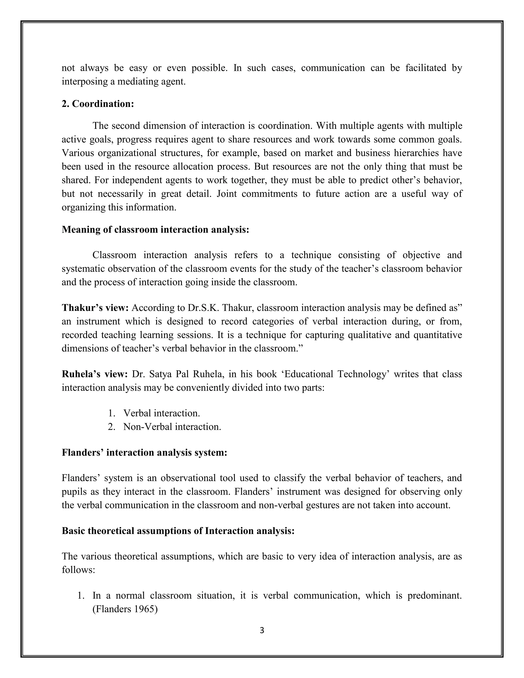 Flanders interaction analysis | DOCX