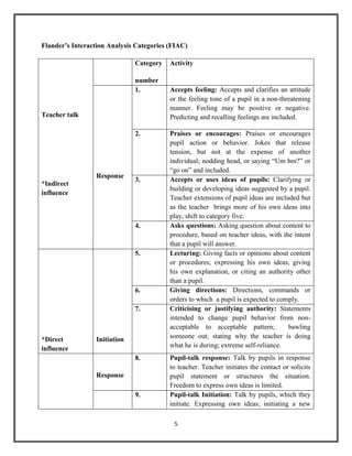 Flanders interaction analysis | DOCX