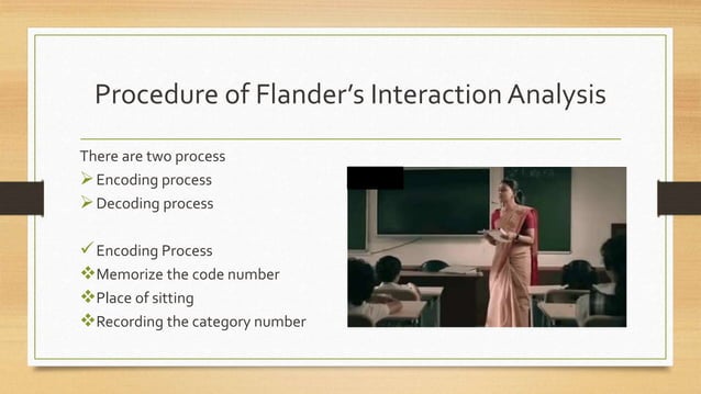 Flanders’ interaction analysis category system (FIACS) - Categories, Procedures and ...