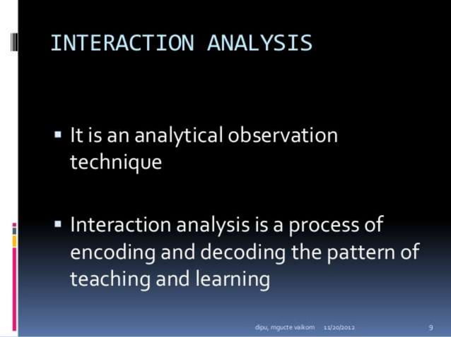 Flanders interaction analysis ppt | PPTX